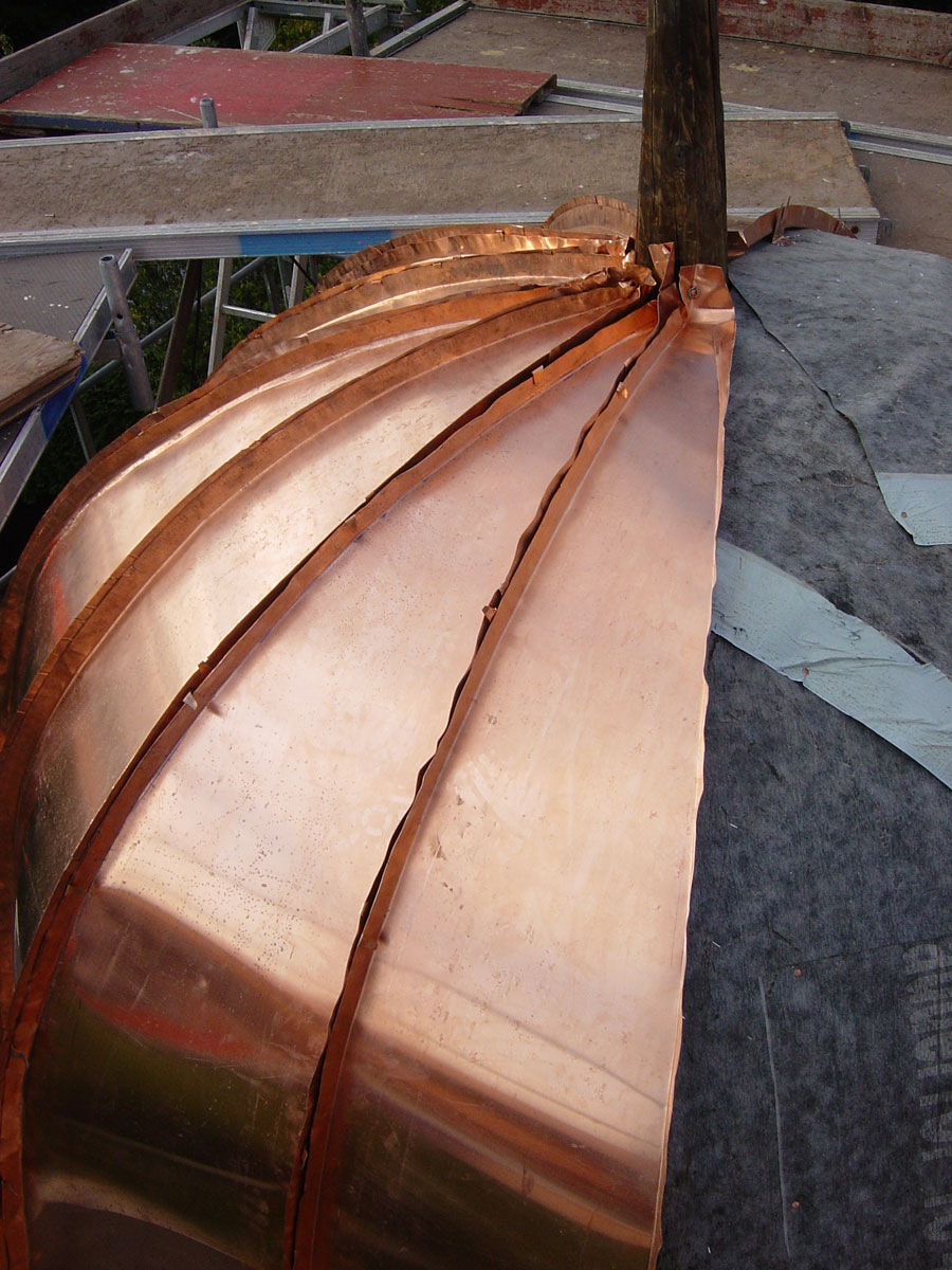 Dacheindeckung aus Kupferblech – Flaschnerei Kreß